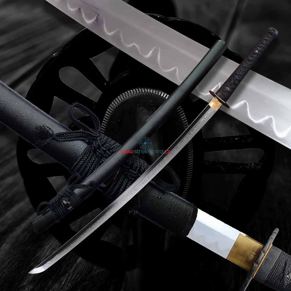 SAKUMA Japanese Sword z oceli AISI 1095 s reálným hamonem Choji ...