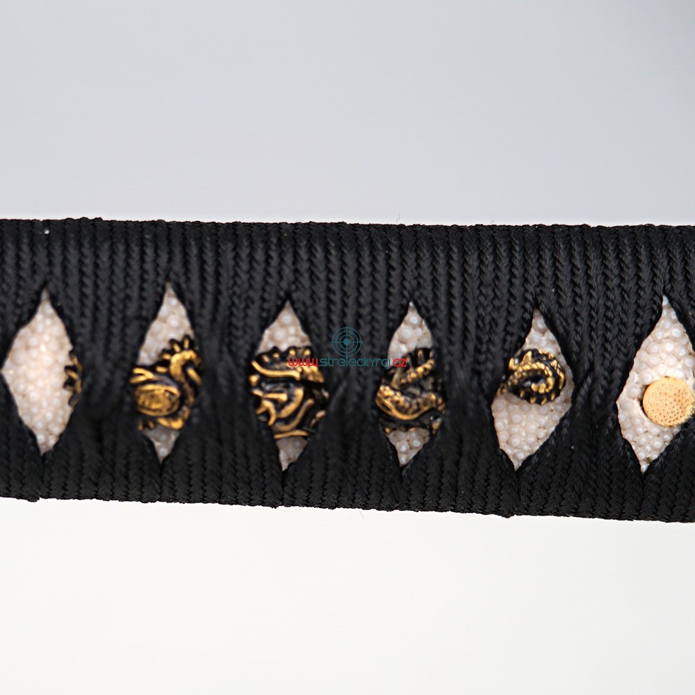 Katana Doragon Horimono Japanese Sword T-10 Steel Kobuse, Real Hamon ...