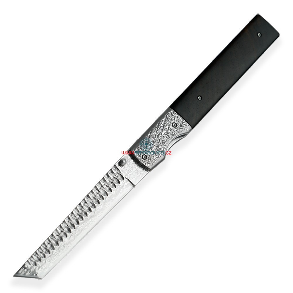 Nůž TANTO Lenge II Obsidian Vg10 DAMASCUS | streleckyraj.cz