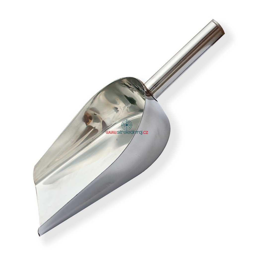nerezová lopatka na uhlí, popel a nečistoty | streleckyraj.cz