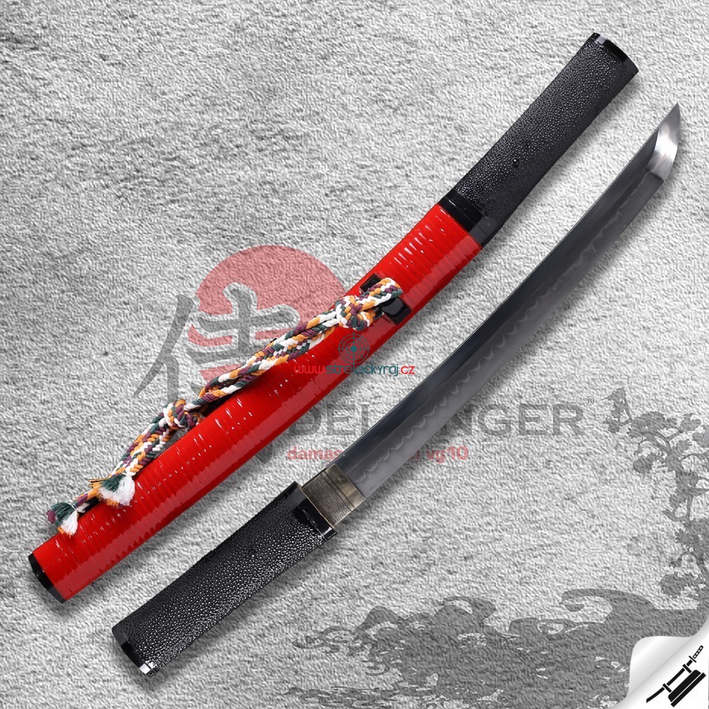 japanese tanto KUSA & Folded Steel 1075 & Real Choji Hamon & Yokote ...