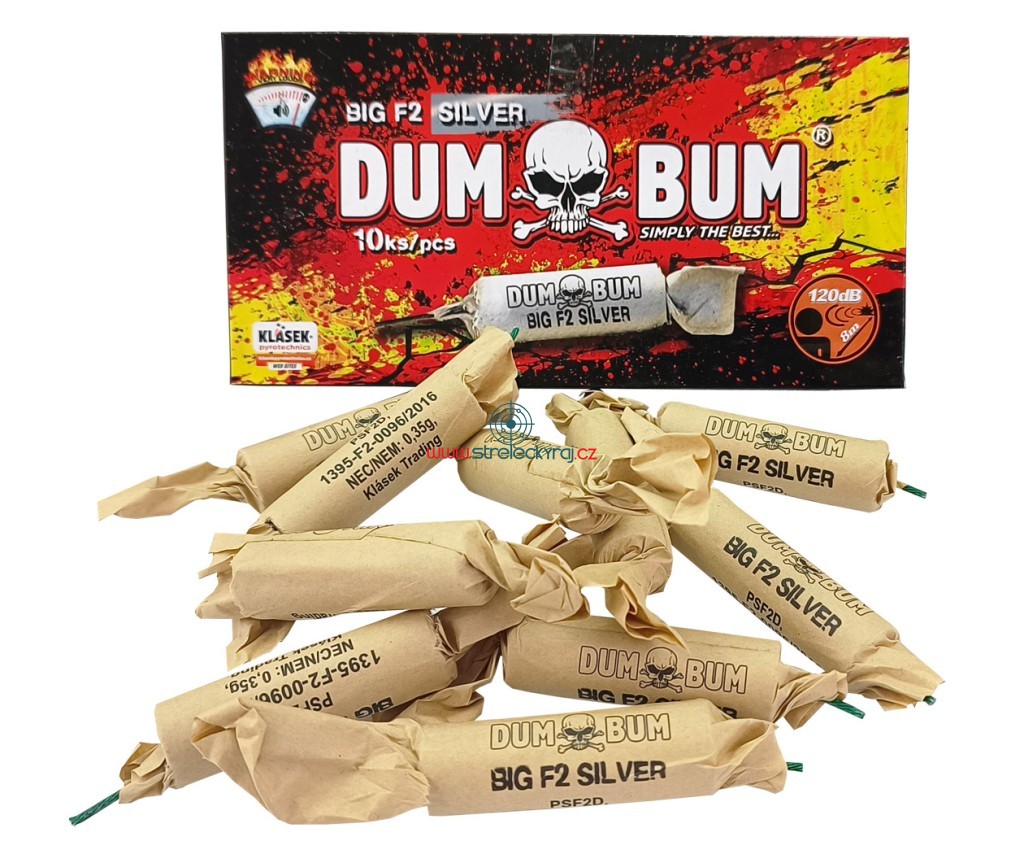 Pyrotechnika Petardy DUMBUM BIG F2 Silver 10ks | streleckyraj.cz Pyrotechnika Petardy DUMBUM BIG F2 Silver 10ks | streleckyraj.cz